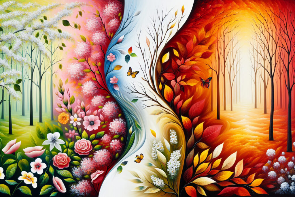 Spring and Fall Poem : Nature's Seasons and the Cycle of Life and Death ...