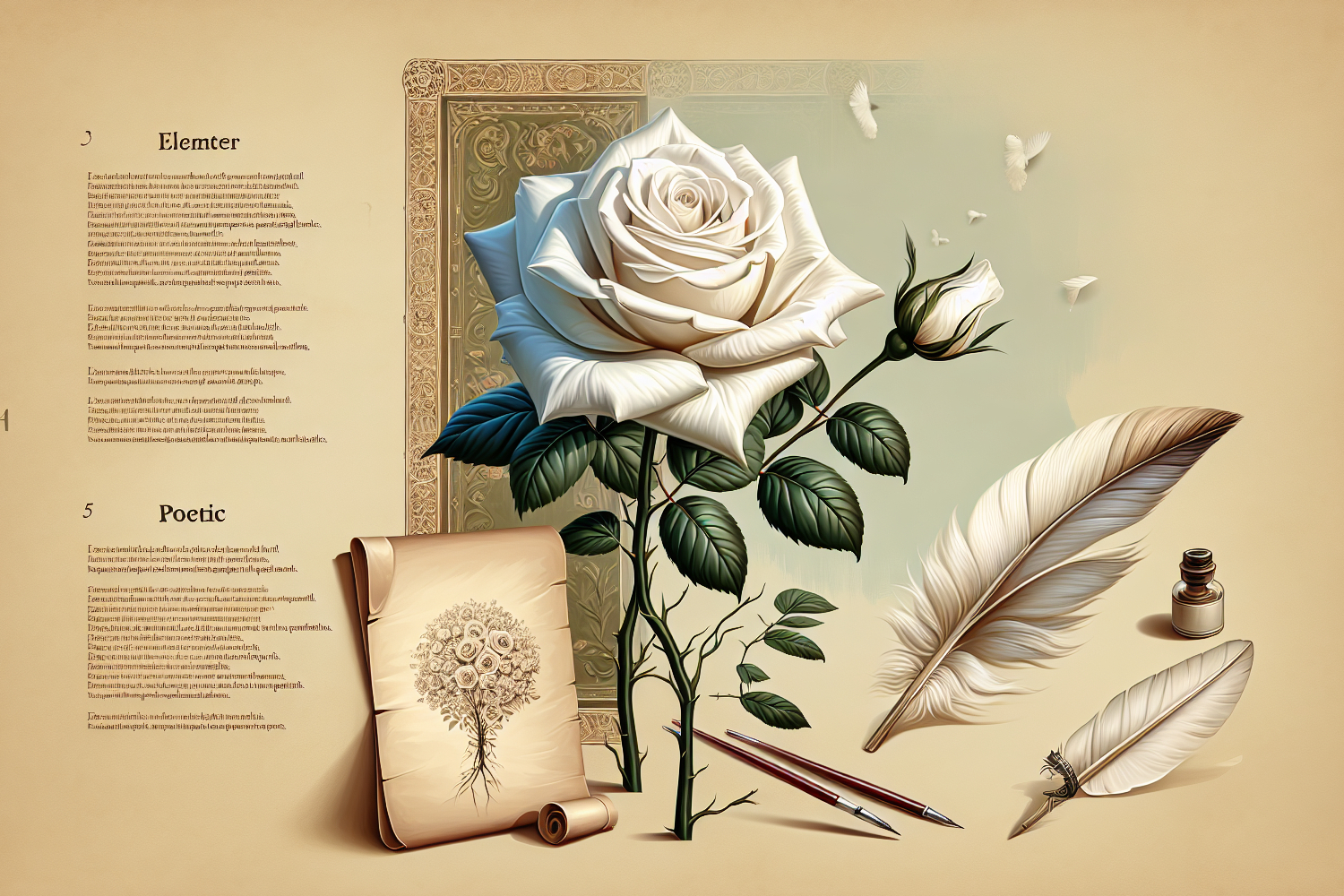 White Rose Poem : A Symbol of Purity, Love, and Loss – ThePoeticfy.com